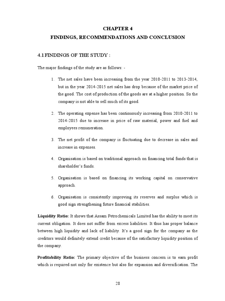 Chapter 3 - Findings, Suggestion and Conclusion | PDF | Market ...