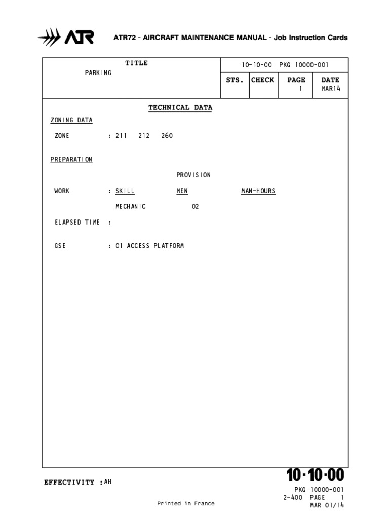Atr 72 | PDF | Landing Gear | Aviation