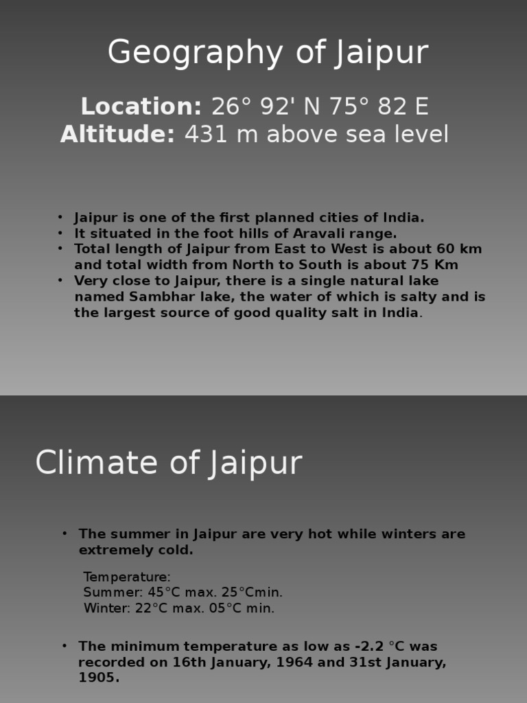 Climate and Architecture of Jaipur | PDF | Buildings And Structures ...