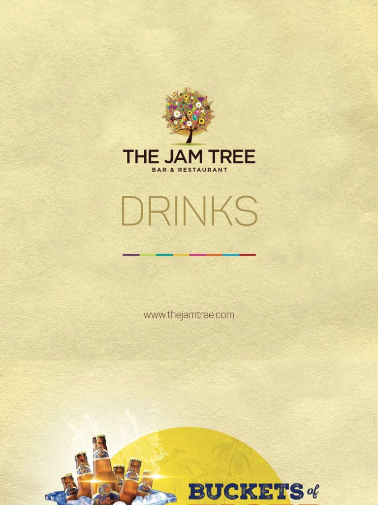 Jam Tree Drinks Menu | PDF | Fruit Preserves | Martini (Cocktail)