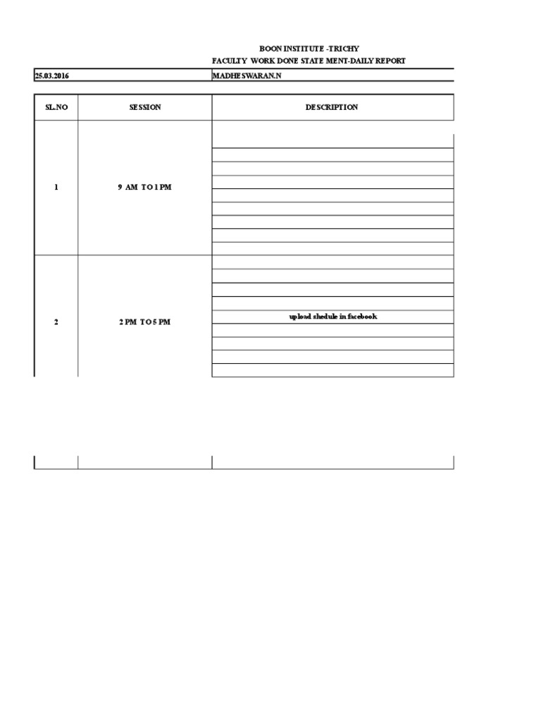 Work Done Report Madesh | PDF