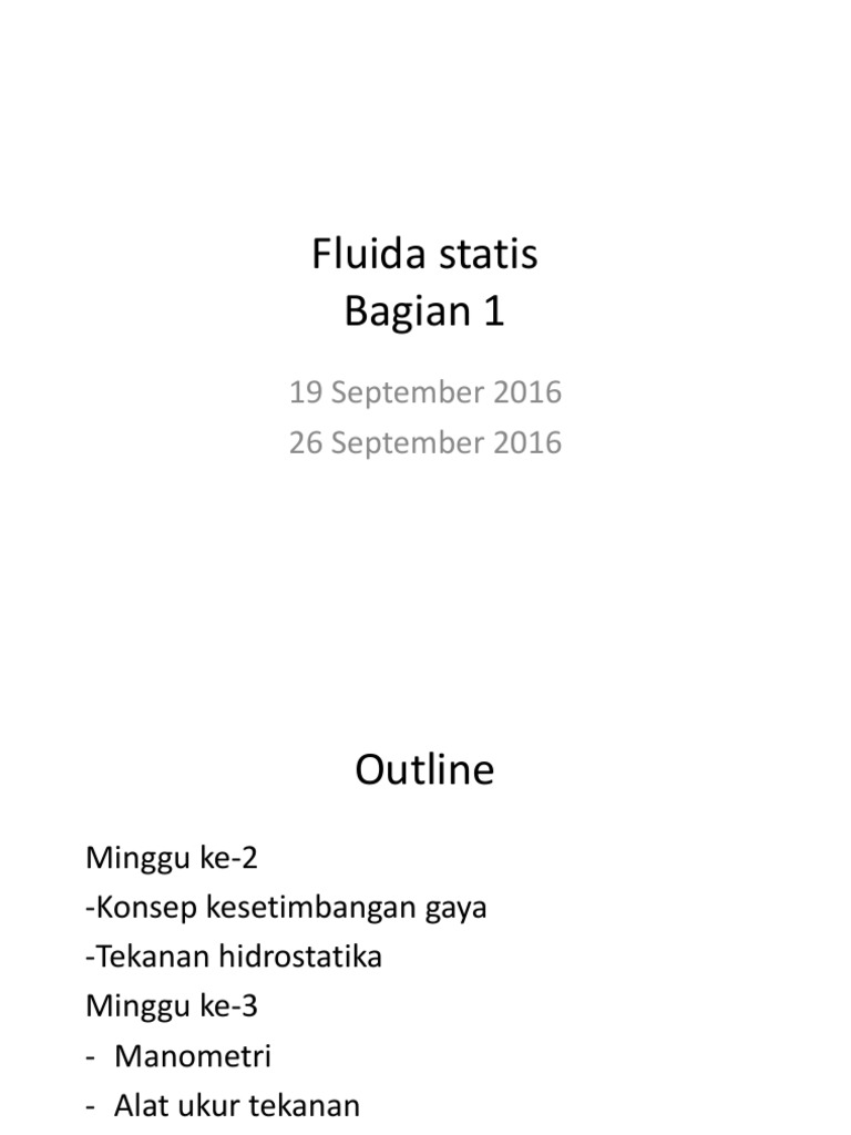 Mekanika Fluida | PDF