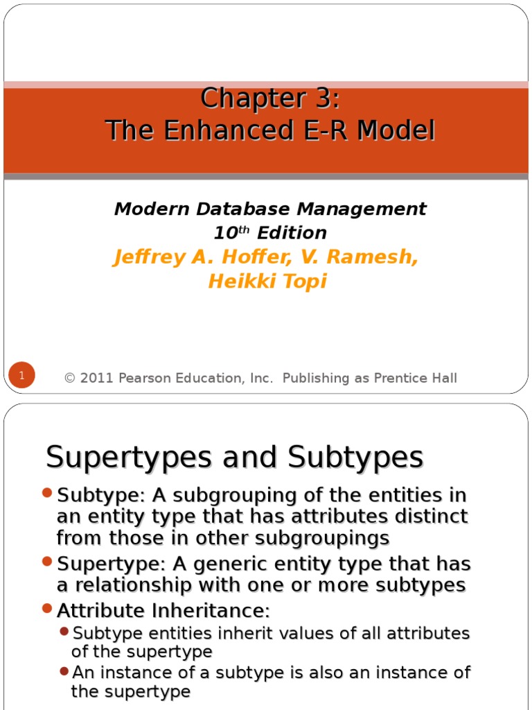 The Enhanced E-R Model | PDF | Areas Of Computer Science | Software Engineering