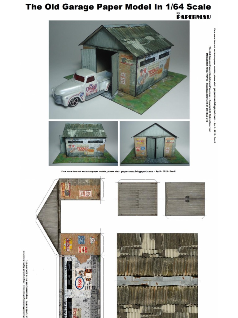 The Old Garage Paper Model In 1.64 Scale - by Papermau - 2015.pdf