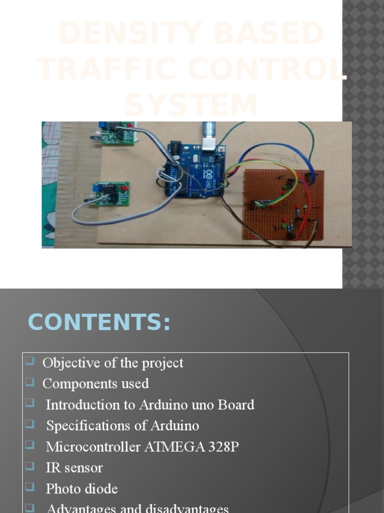 Density Based Traffic Control System | PDF | Arduino | Traffic