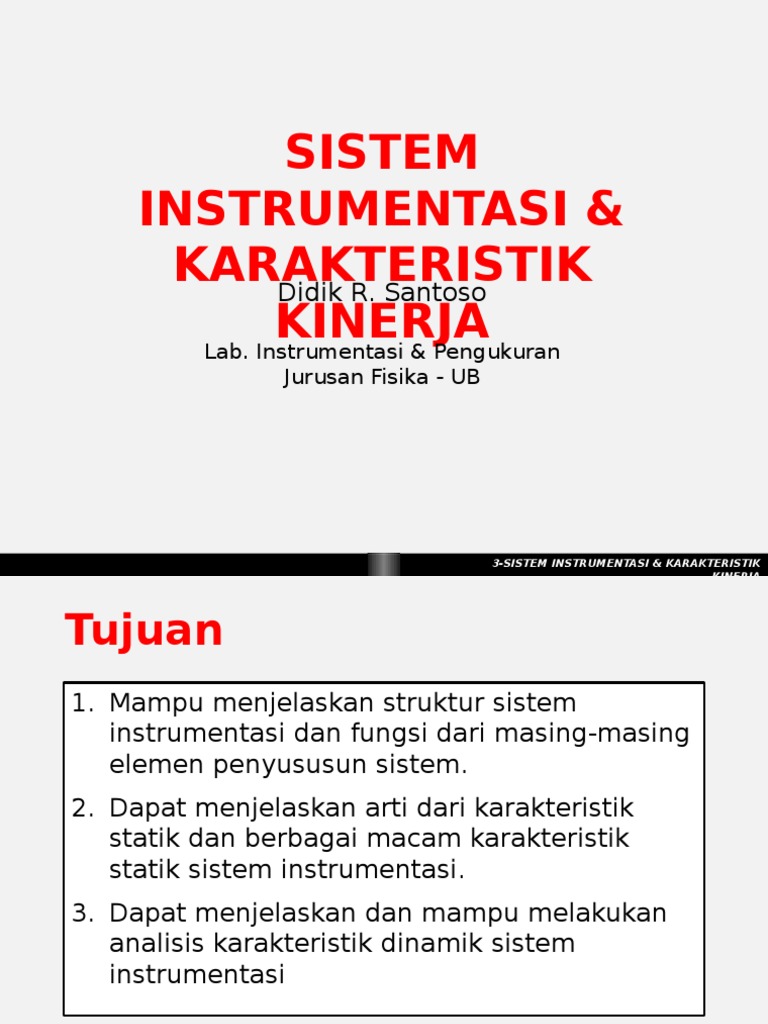 1 3 Sistem Instrumentasi | PDF