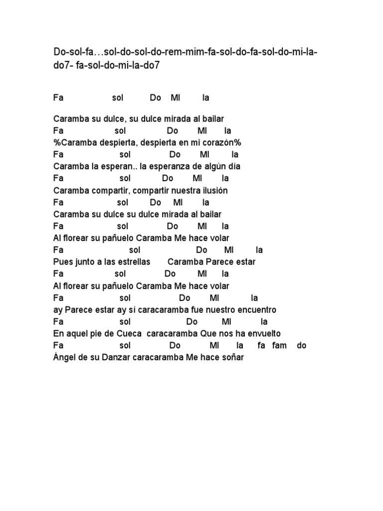 A Danzar: Letra y Acordes | PDF
