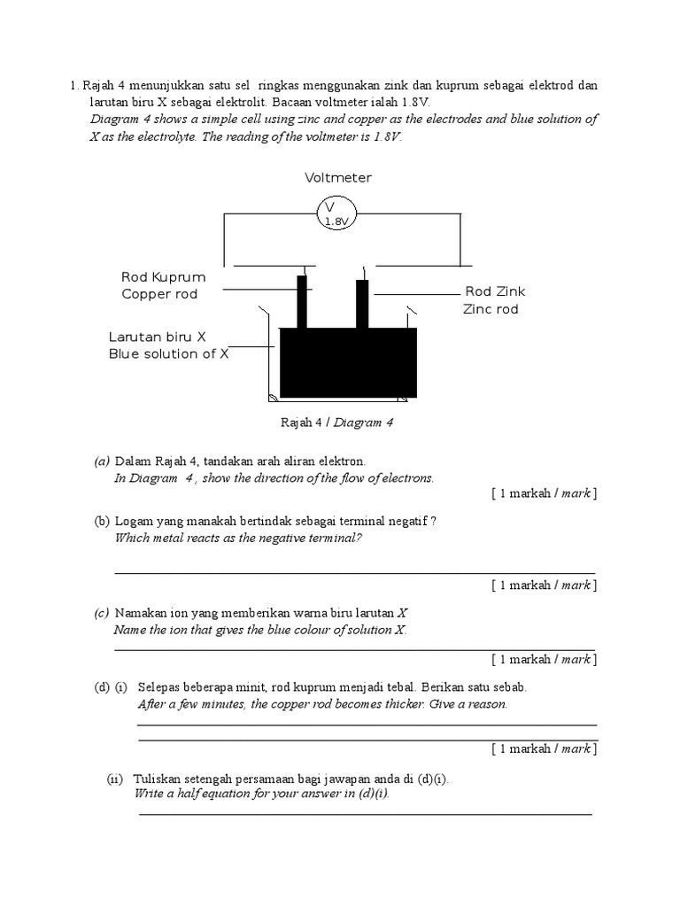 Latihan Sel Kimia | PDF