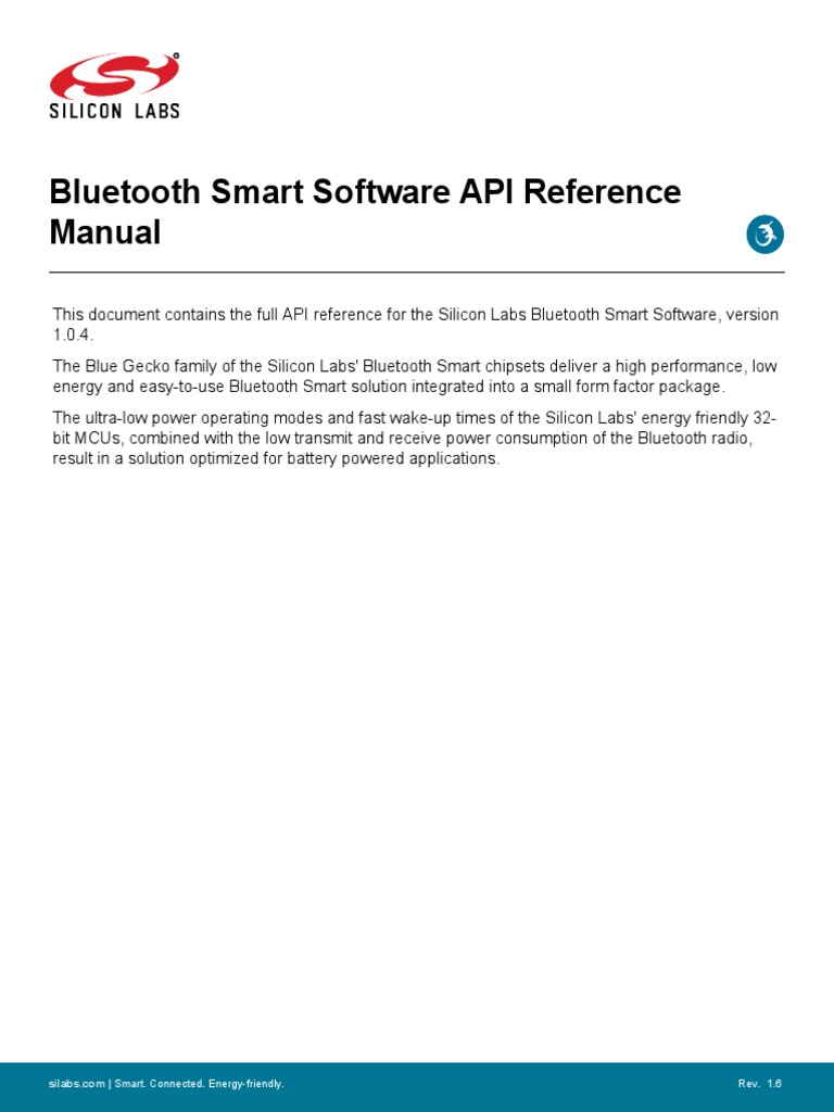 Bgm111 API RM | PDF | Integer (Computer Science) | Booting
