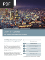 7SR45 Argus Catalogue Sheet | PDF | Relay | Usb