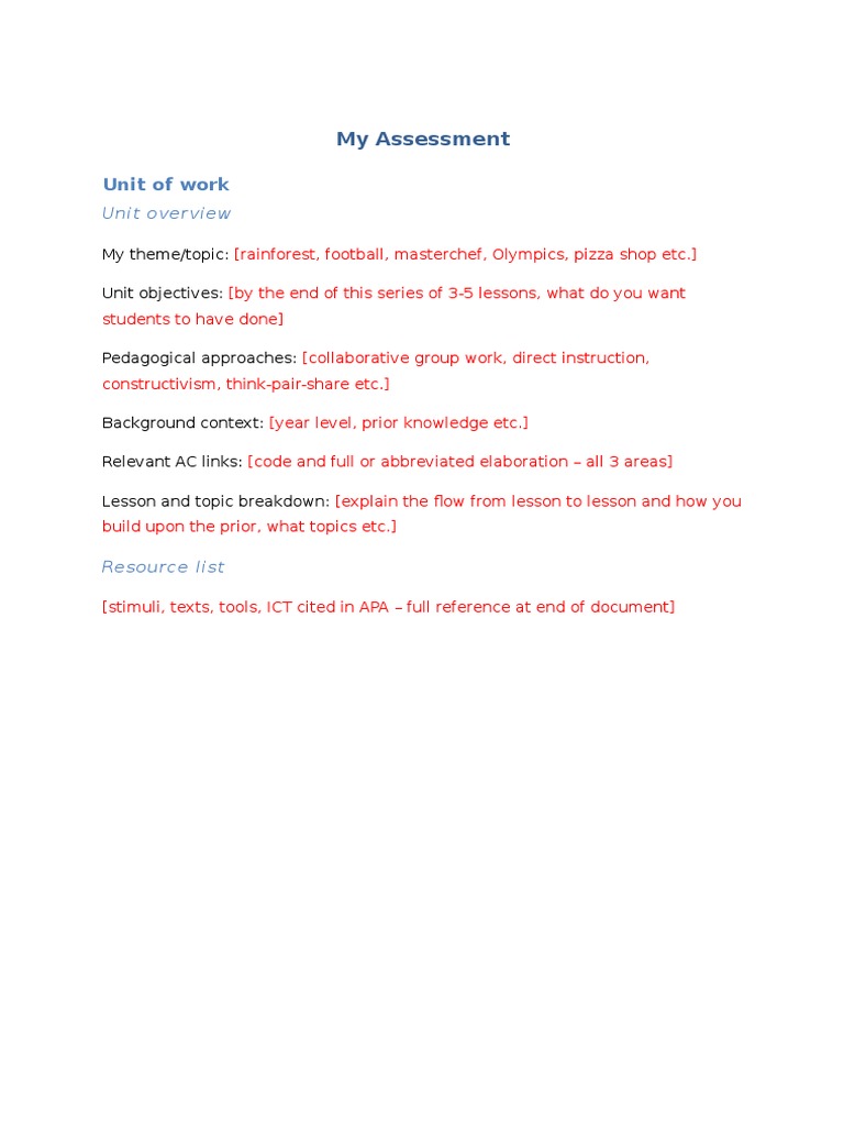 Assessment 3 Template | PDF