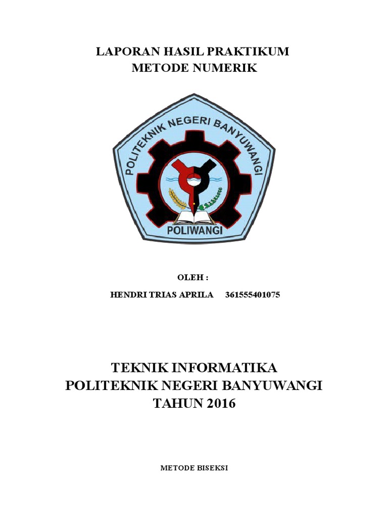 Laporan Hasil Praktikum Metode Numerik | PDF