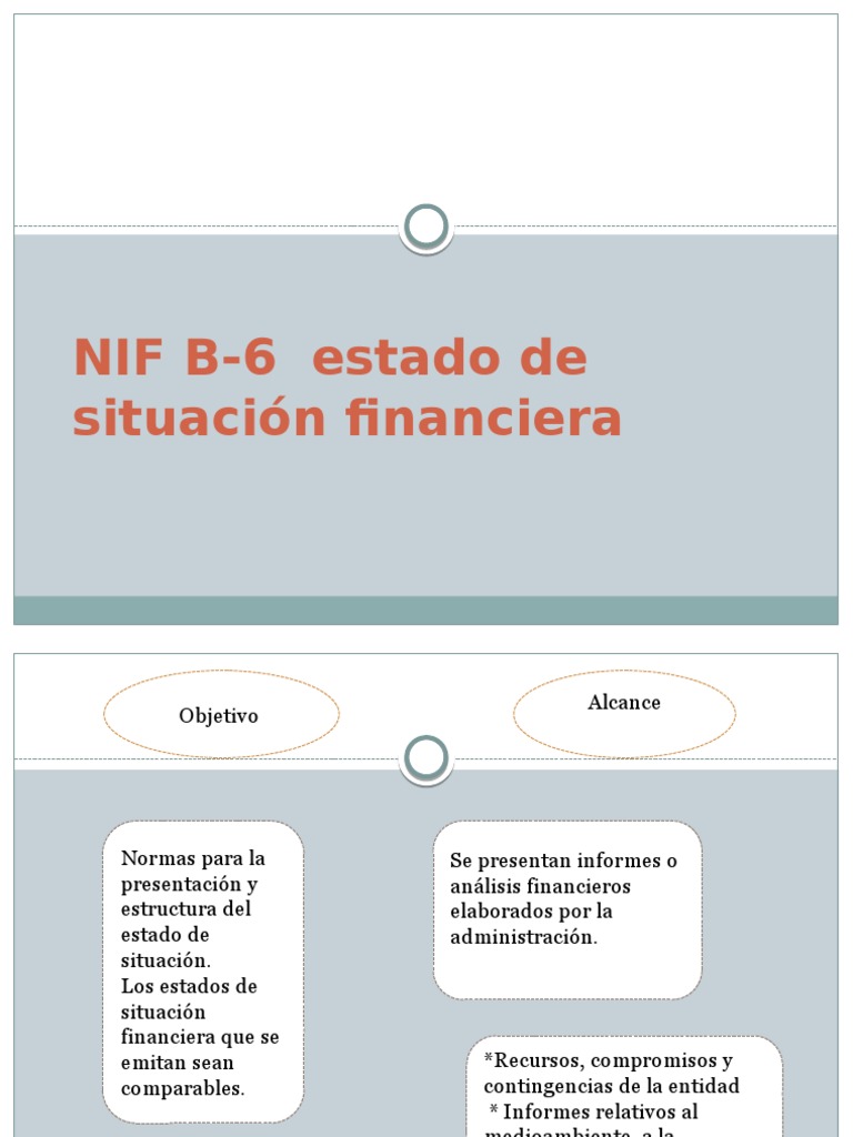 NIF B-6 Estado de Situación Financiera | Business | Economias