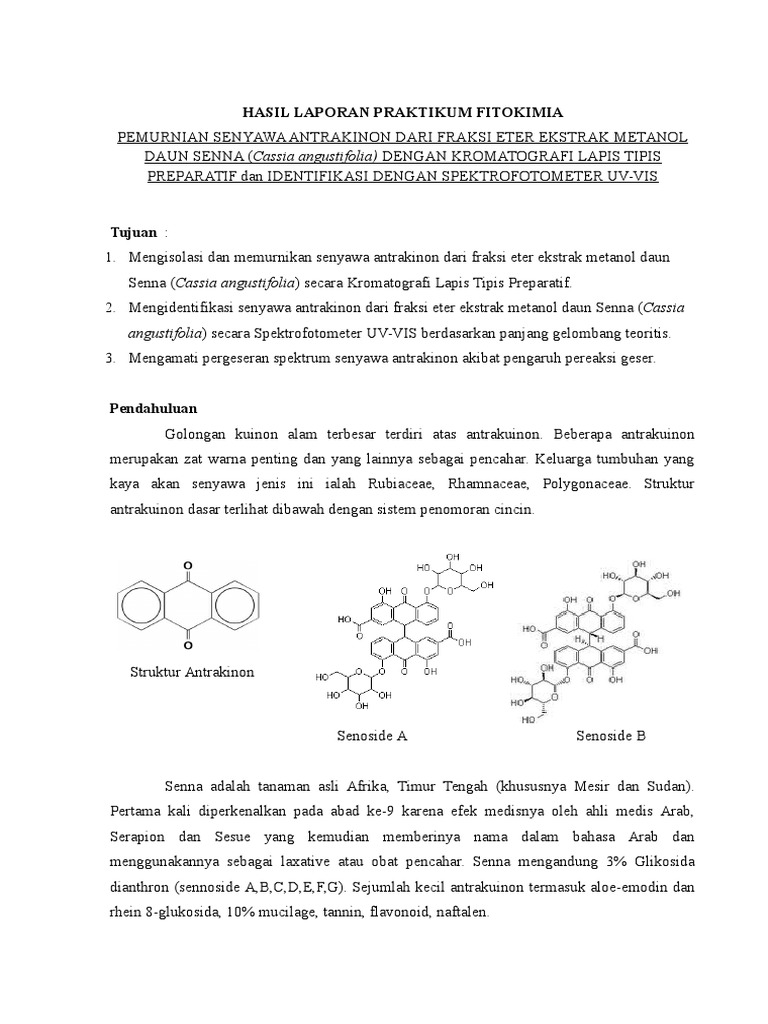 Laporan Praktikum Fitokimia Session Iii | PDF