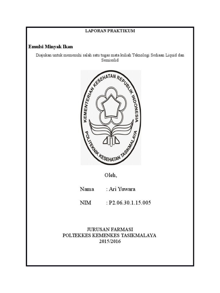 Laporan Praktikum Emulsi | PDF