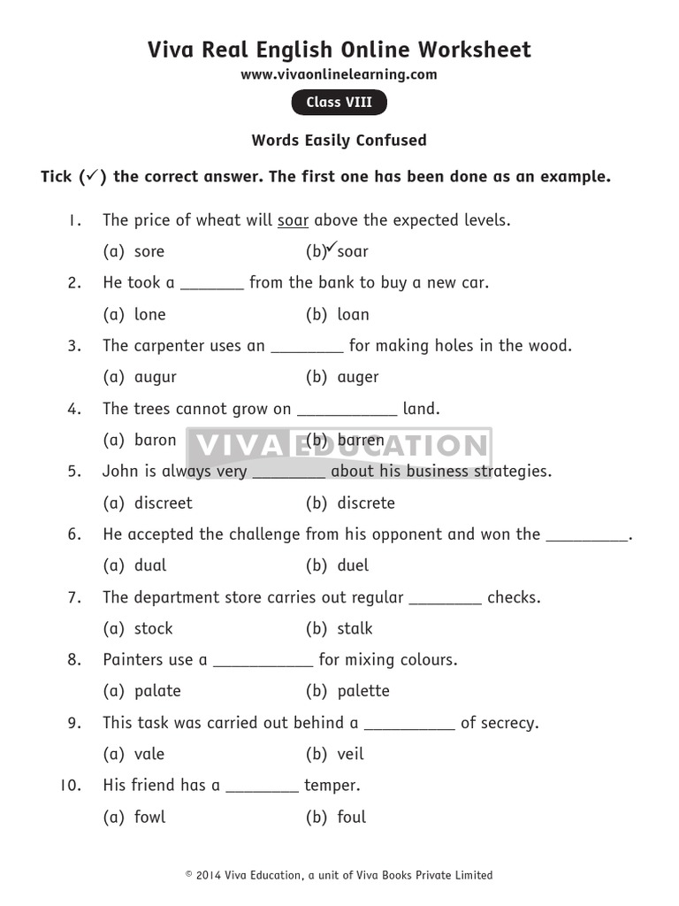 Viva Real English Online Worksheet