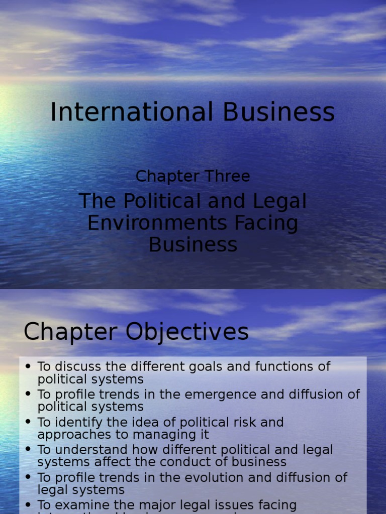 Navigating the Complex Political, Legal, and Regulatory Environments ...