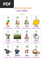 Hindi Alphabet Flash Cards With Pictures Printable | PDF | Language ...
