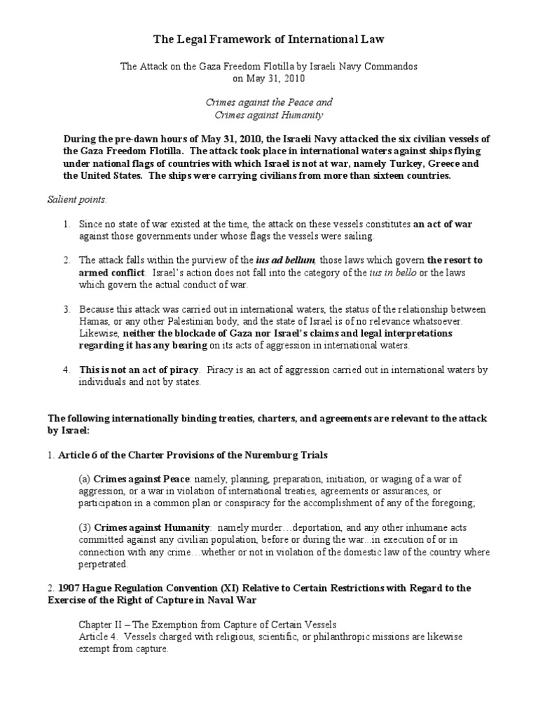 The Legal Framework Pdf Gaza Strip Israel
