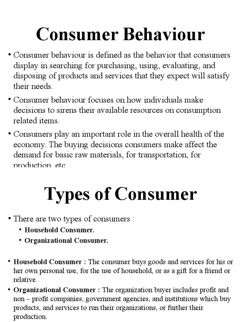 Consumer Behaviour | PDF | Consumer Behaviour | Lifestyle (Sociology)