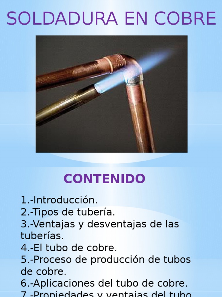 Soldadura en Cobre | PDF | Cobre | Soldadura