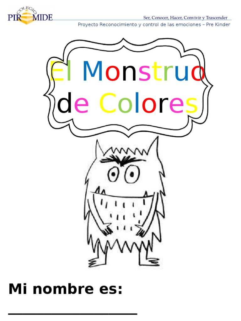 Actividades del Monstruo de Colores | PDF