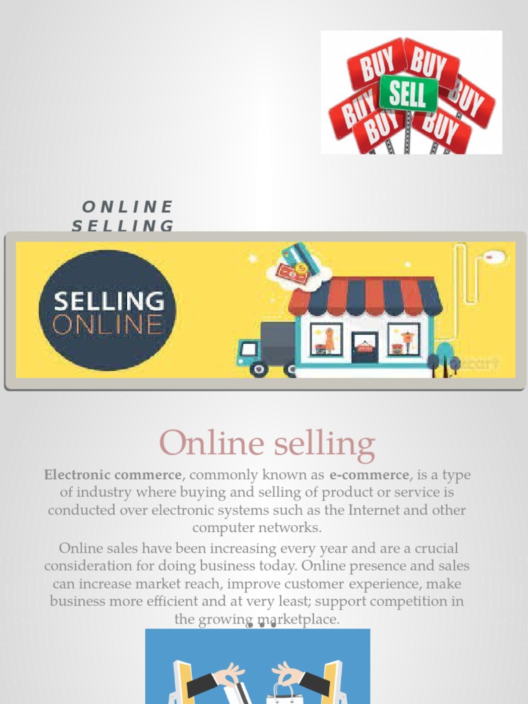 Online Selling | PDF | Sales | E Commerce