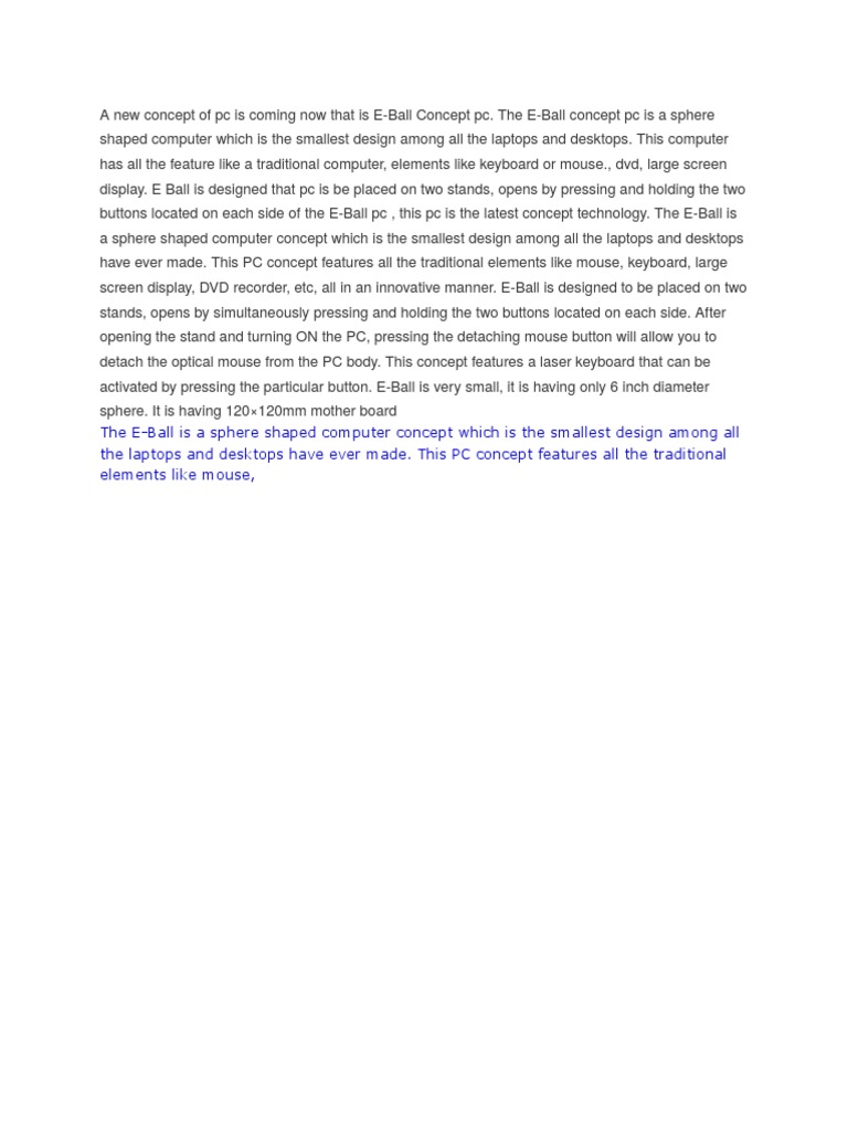 E Ball Technology | PDF | Games & Activities