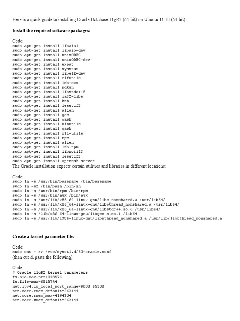 Quick Guide To Installing Oracle Database 11gr2 Part1 Pdf 3684