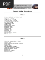Suzuki Violin 12-Week Lesson Plan KC-MMTC | PDF | Violin | Music Education