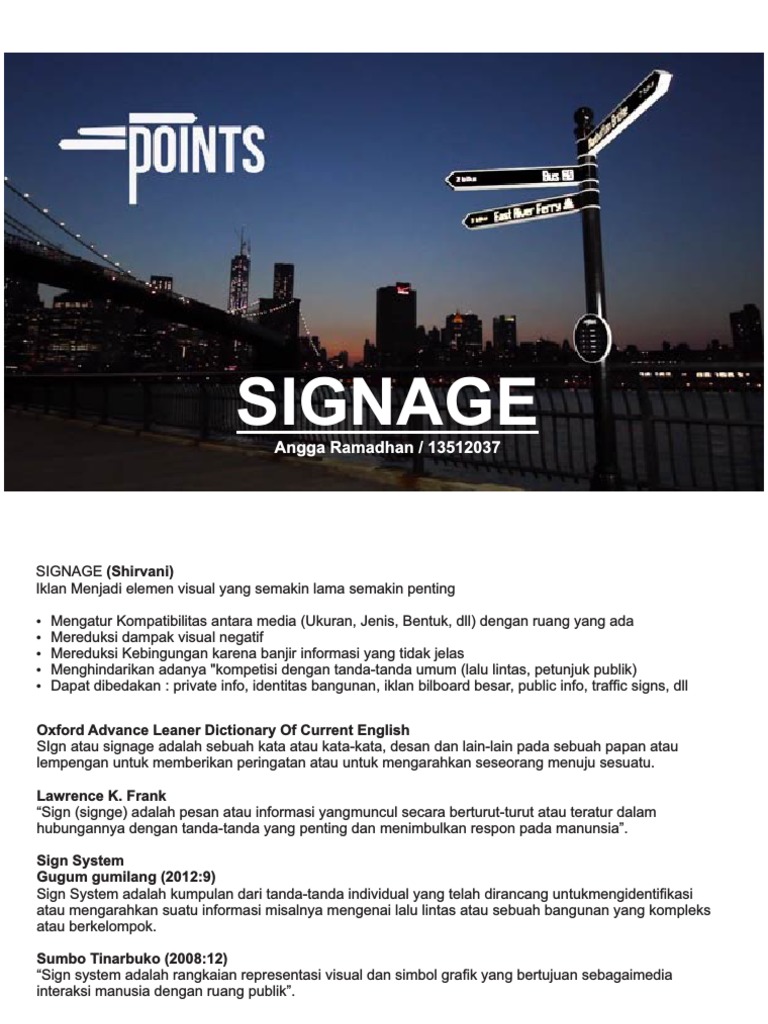 Analisis Signage | PDF