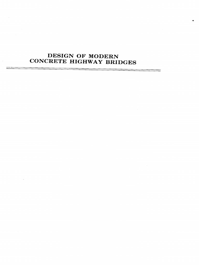 Design of Modern Concrete Highway Bridges - Heinz&Firmage (1984) | PDF