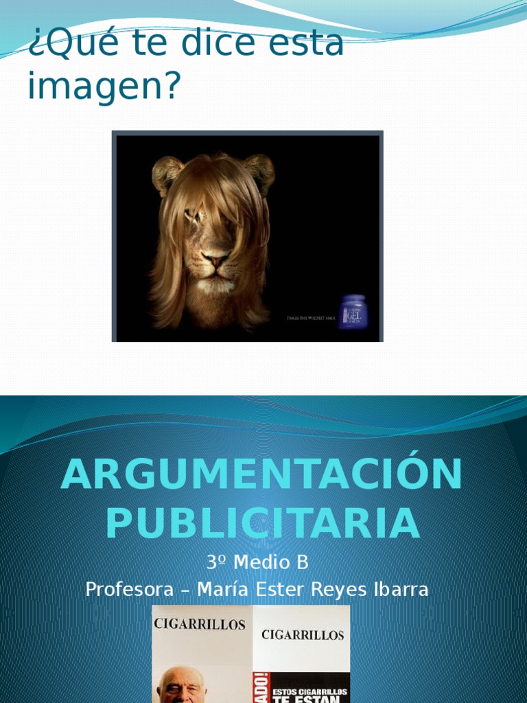 Argumentación Publicitaria | PDF | Persuasión | Publicidad