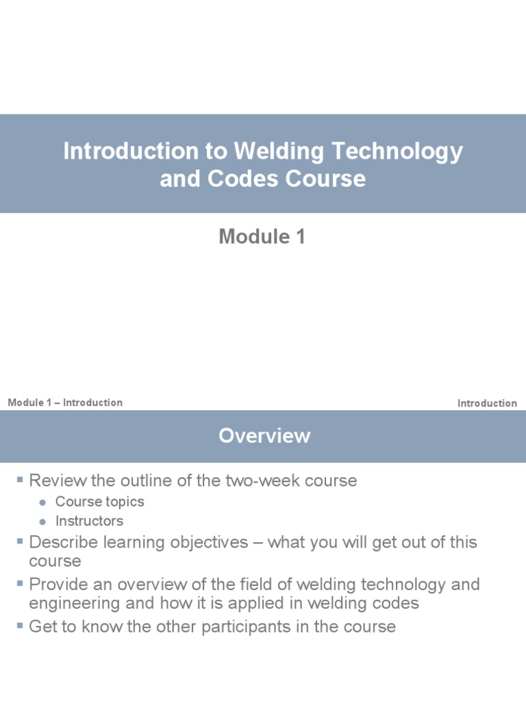 Introduction To Welding Technology | PDF | Welding | Construction