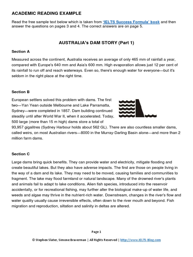 Academic Reading Sample 4 | Download Free PDF | Dam | Flood