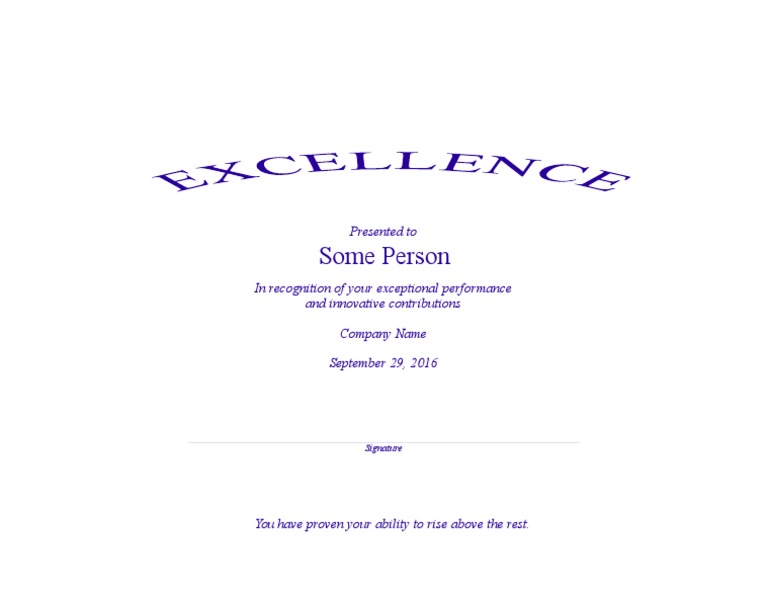 Excellence Award | PDF