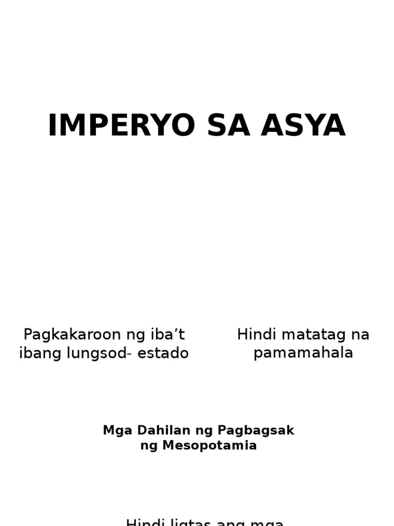 Imperyo Sa Asya | PDF
