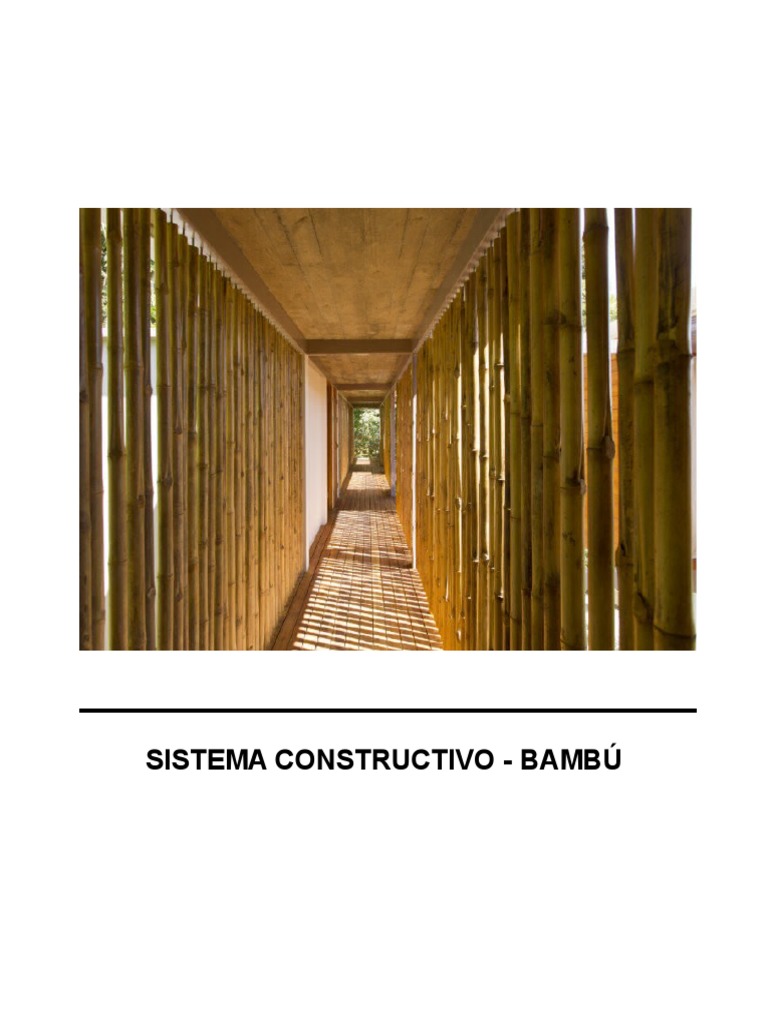 Sistema de Construcción Bambu | PDF | Cemento | Ingeniería de Edificación