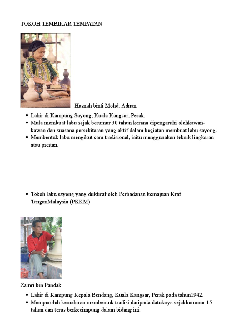 Tokoh Tembikar Malaysia: Zamri Pandak | PDF | Perjalanan | Gaya Hidup