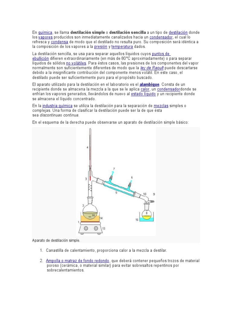 Destilacion Simple