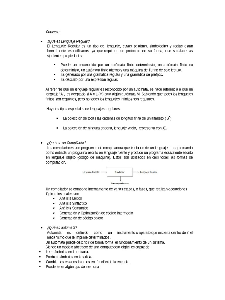 Lenguajes Formales | PDF | Compilador | Lenguaje de programación