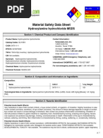 Material Safety Data Sheet (Hydrazine) | PDF | Personal Protective ...