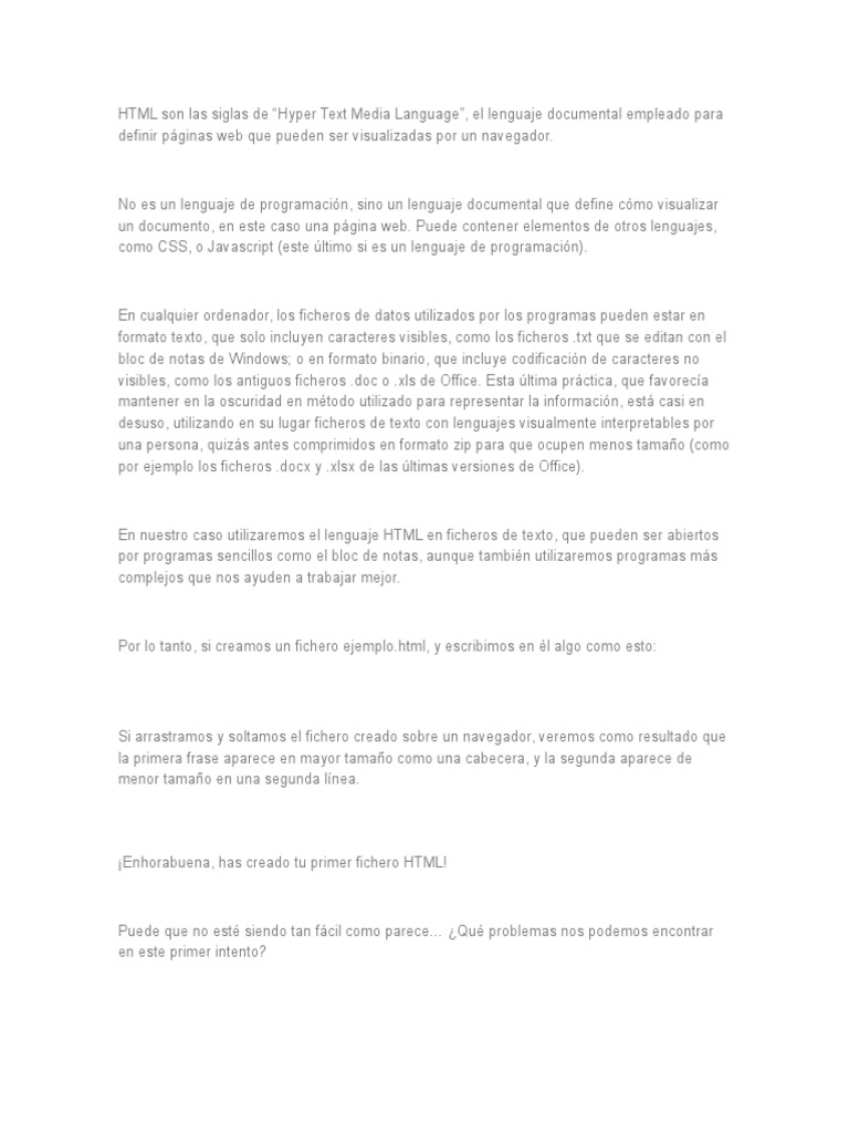 Curso HTML Css y Javascript | PDF | HTML | Hojas de estilo en cascada