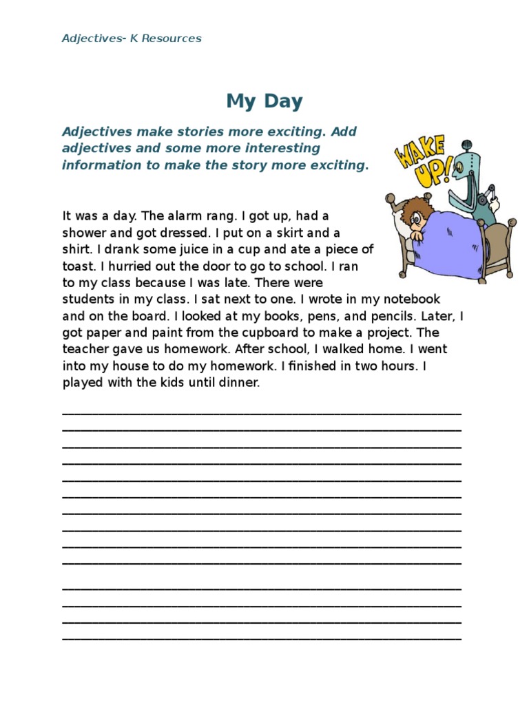 Enhancing Stories with Adjectives | PDF