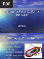 Biochemical Test and Identification of E.coli | PDF | Escherichia Coli