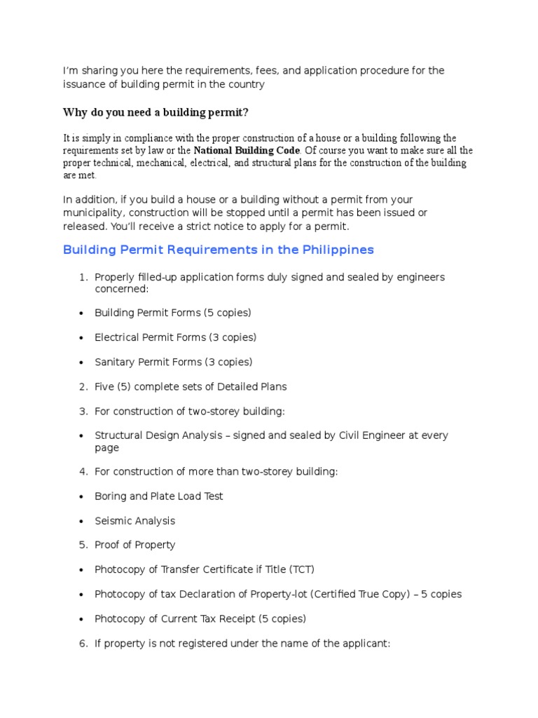 Building Permits Researches | PDF | License | Architect