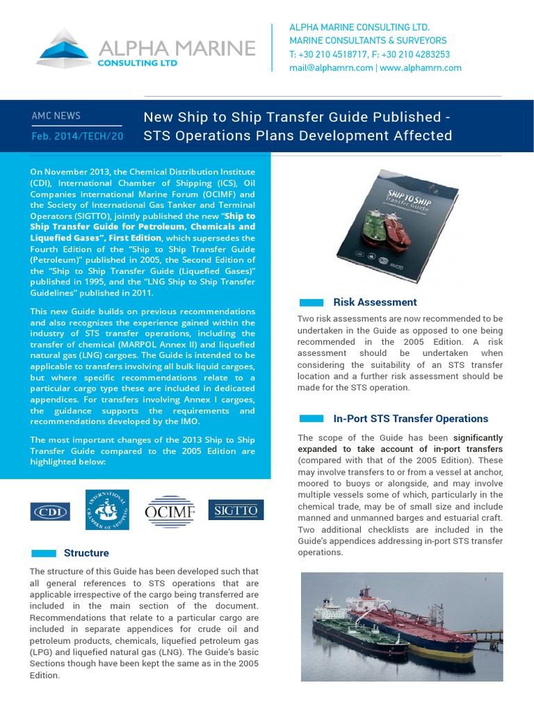 Ocimf 2014年第5版 船靠船作业指南 介绍 20-Tech-feb-2014 | PDF | Ships | Liquefied ...