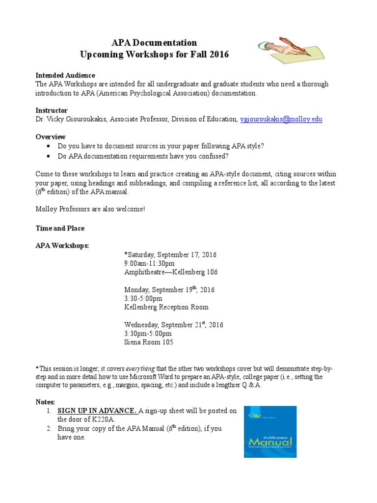 APA Flyer F'16 | PDF | Career & Growth | Language Arts & Discipline