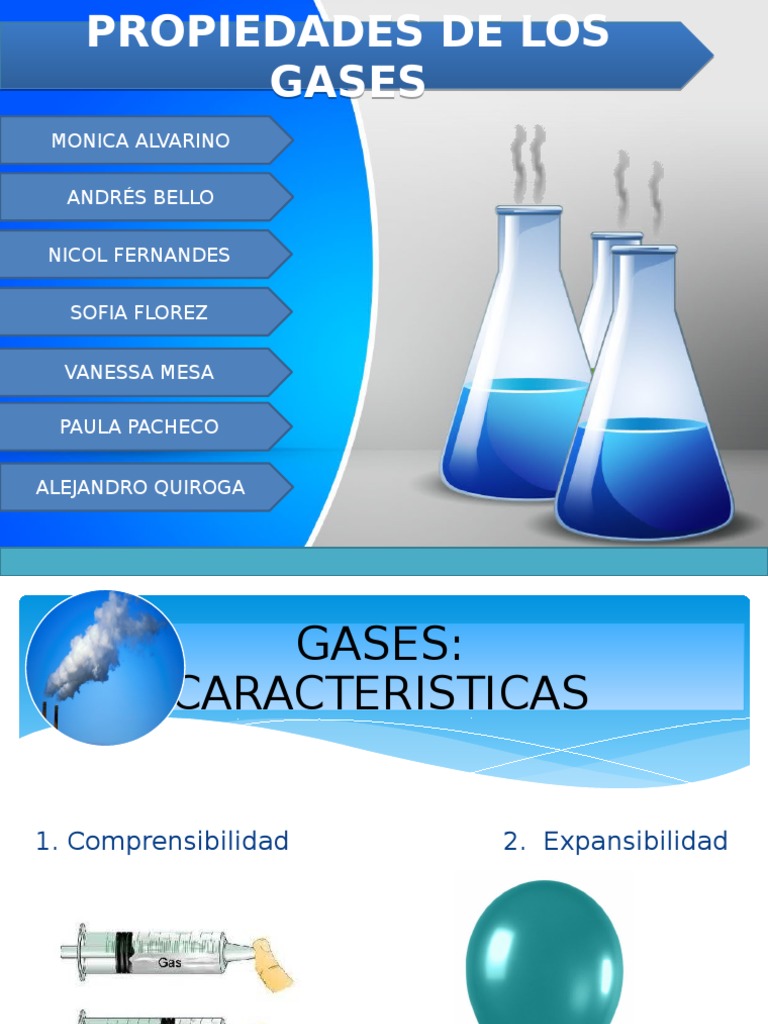 Propiedades de Los Gases | PDF | Gases | Mole (Unidad)