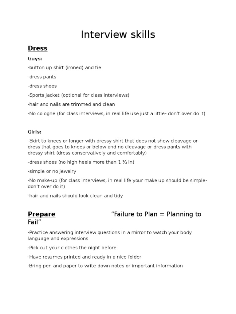 Essential Interview Skills Guide | PDF | Career & Growth